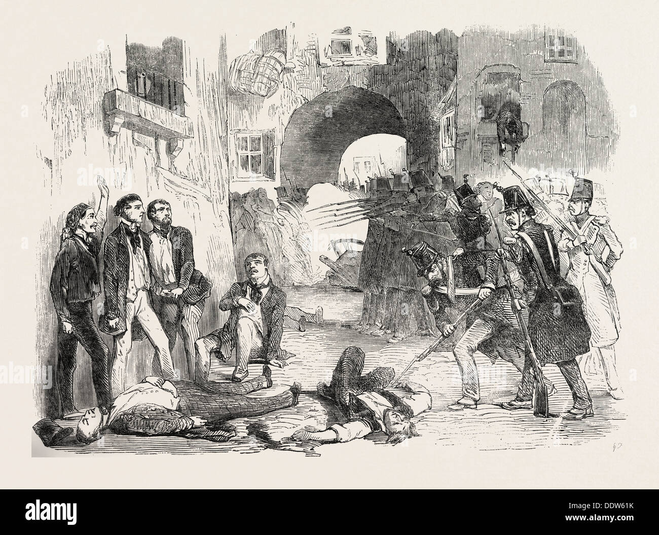 Streets of paris 1800's hi-res stock photography and images - Alamy