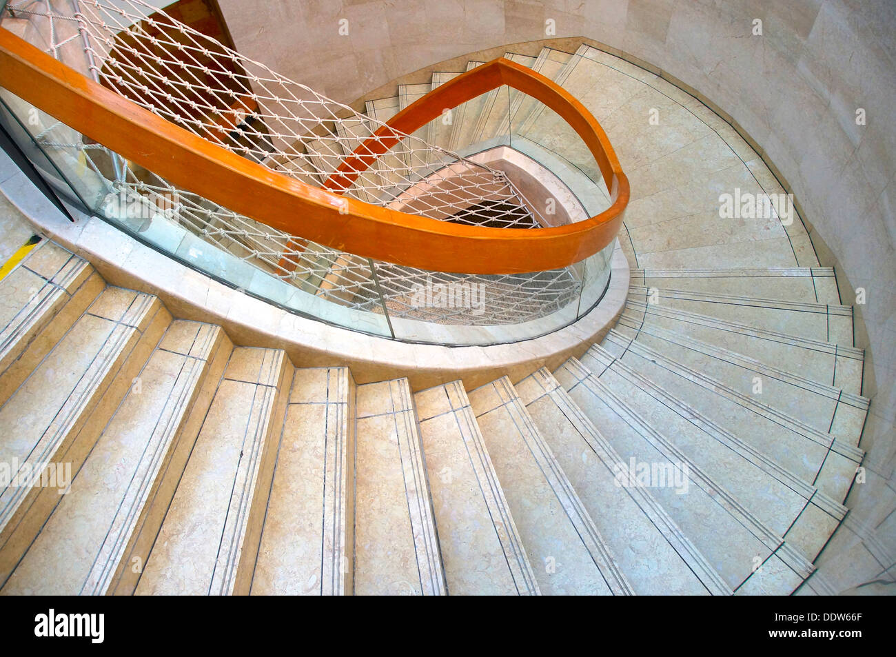 Spiral staircase inside the art museum Stock Photo - Alamy