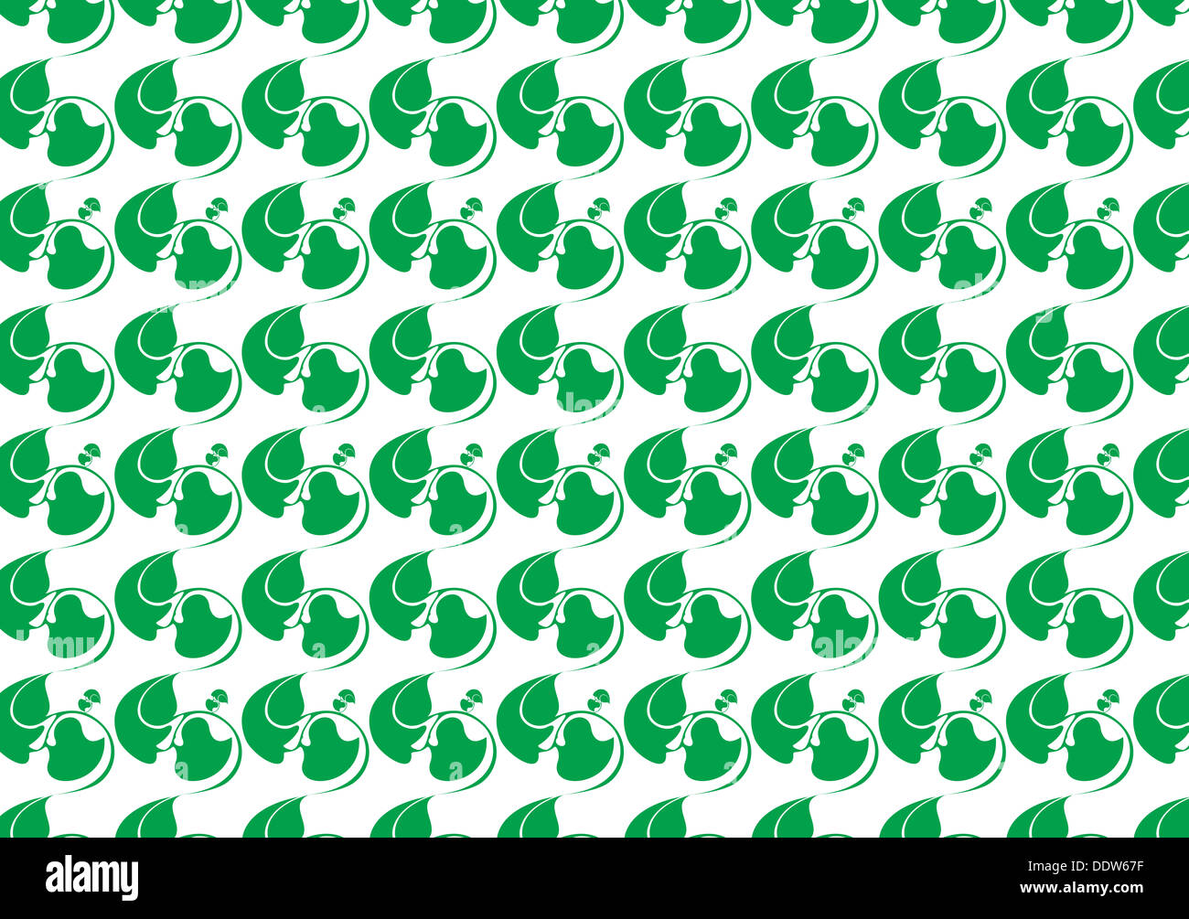 Seamless pattern. Green leaves create a pattern. Big leaf and small ...