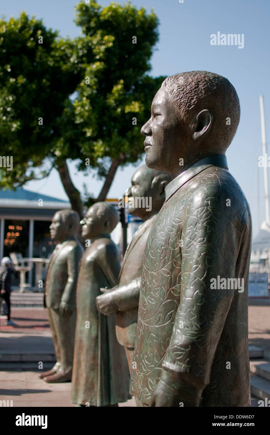 Nelson Mandela statue, Noble Square, V&A waterfront, Cape Town, South ...