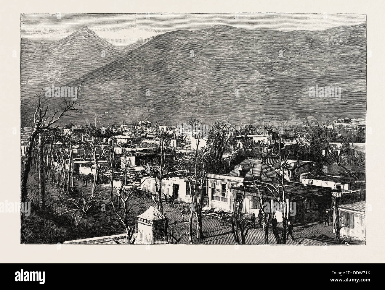 THE HURRICANE IN MAURITIUS: VIEWS OF THE RUINS IN PORT LOUIS: RUINS OF ...