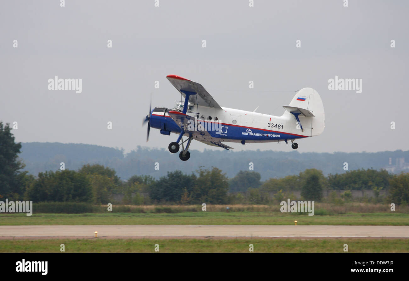 The Antonov An-2, a versatile Soviet-era aircraft, was featured at the ...