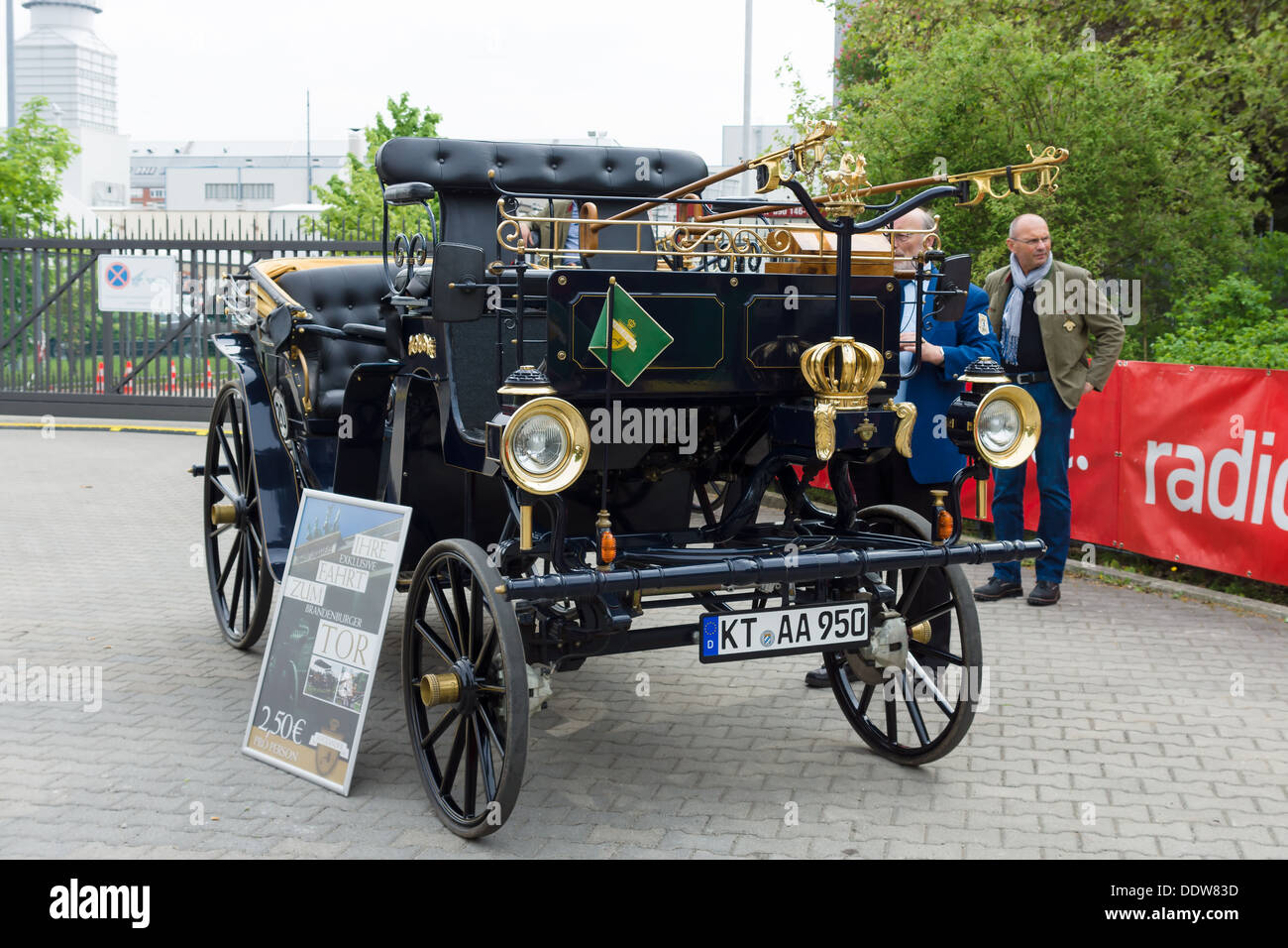 The self-propelled coach AAGLANDER-Mylord (modern replica Stock Photo ...
