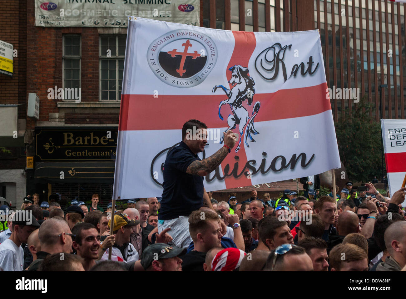 English defence league flag hi-res stock photography and images - Alamy