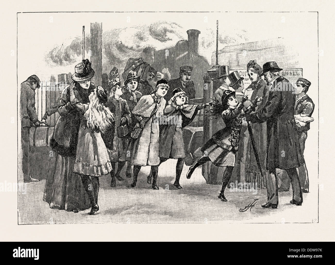 Railway station 1890 hi-res stock photography and images - Alamy