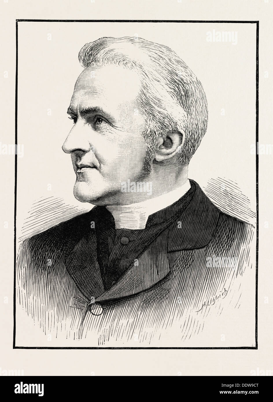 THE LATE CANON LIDDON, 1890 engraving Stock Photo - Alamy
