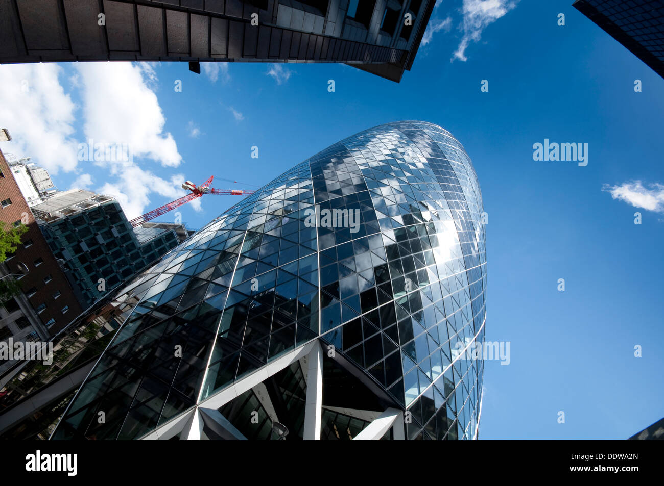 England, London, The Swiss Re Building 'Gherkin', Sir Norman Foster ...