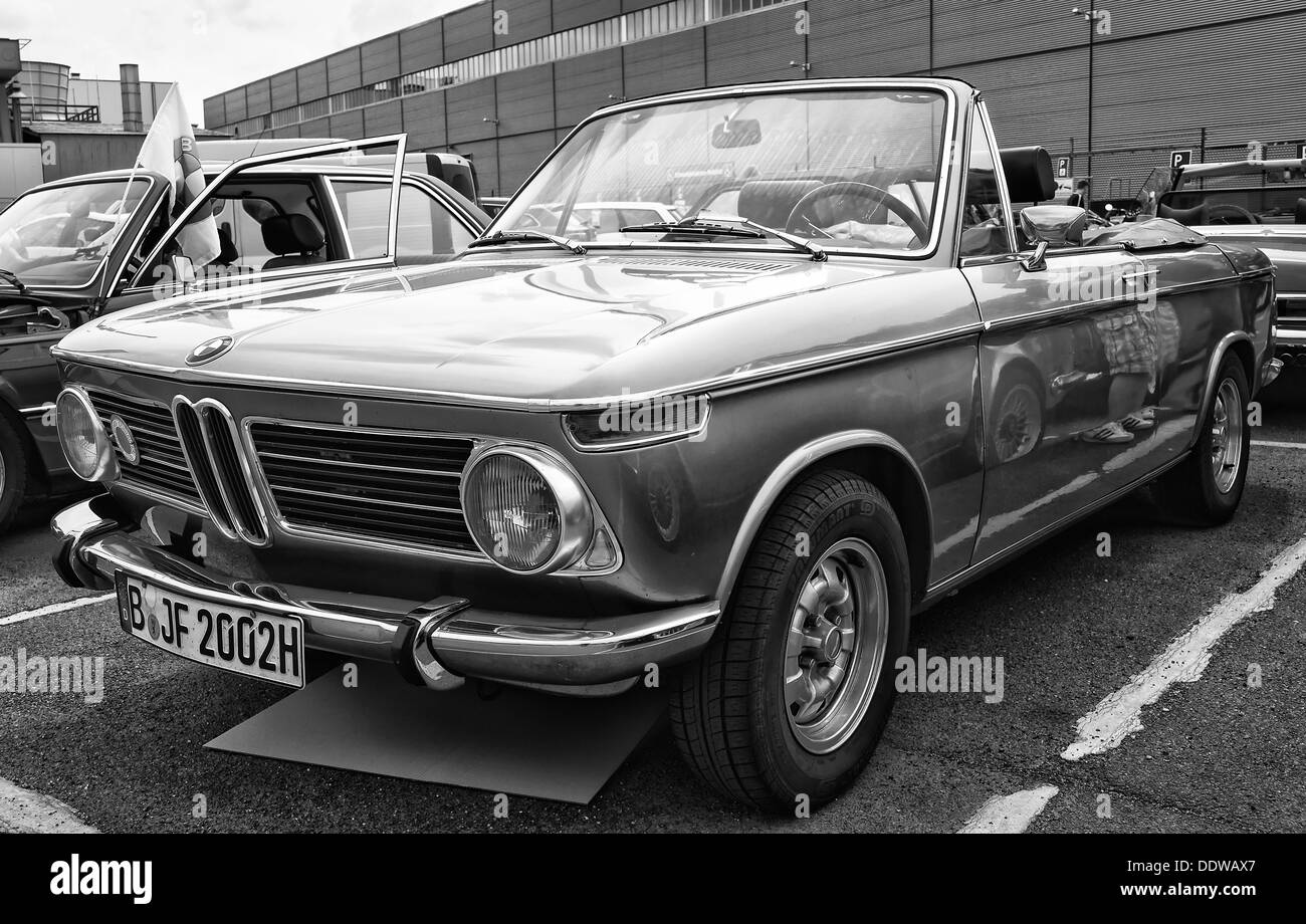 BERLIN - MAY 11: Car BMW 1600 Cabriolet (black and white), 26th ...