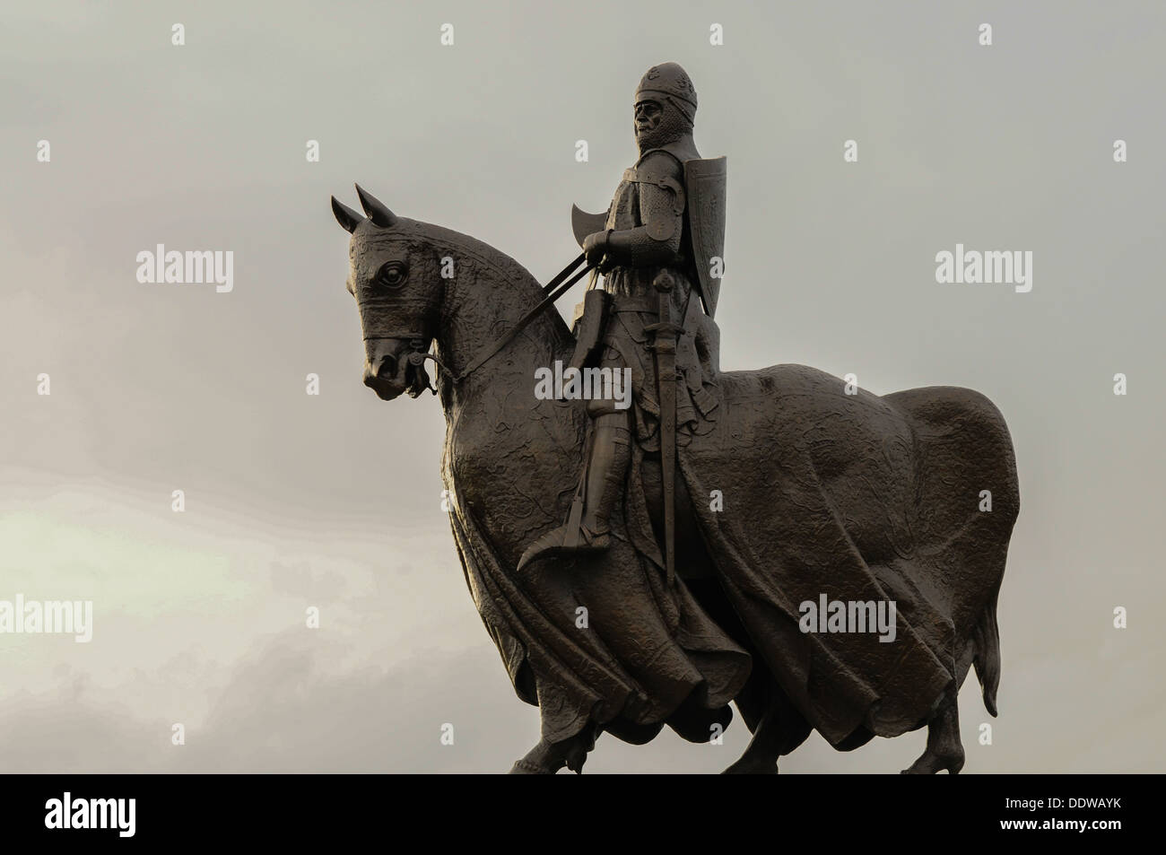 Statue of King Robert the Bruce at the Heritage Centre, Bannockburn ...