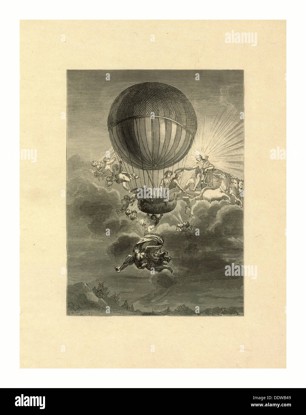 French balloonist Jacques Alexandre César Charles receiving a wreath ...