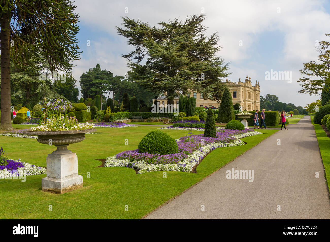 The Fountain Garden in Brodsworth Hall Gardens in Doncaster, South ...