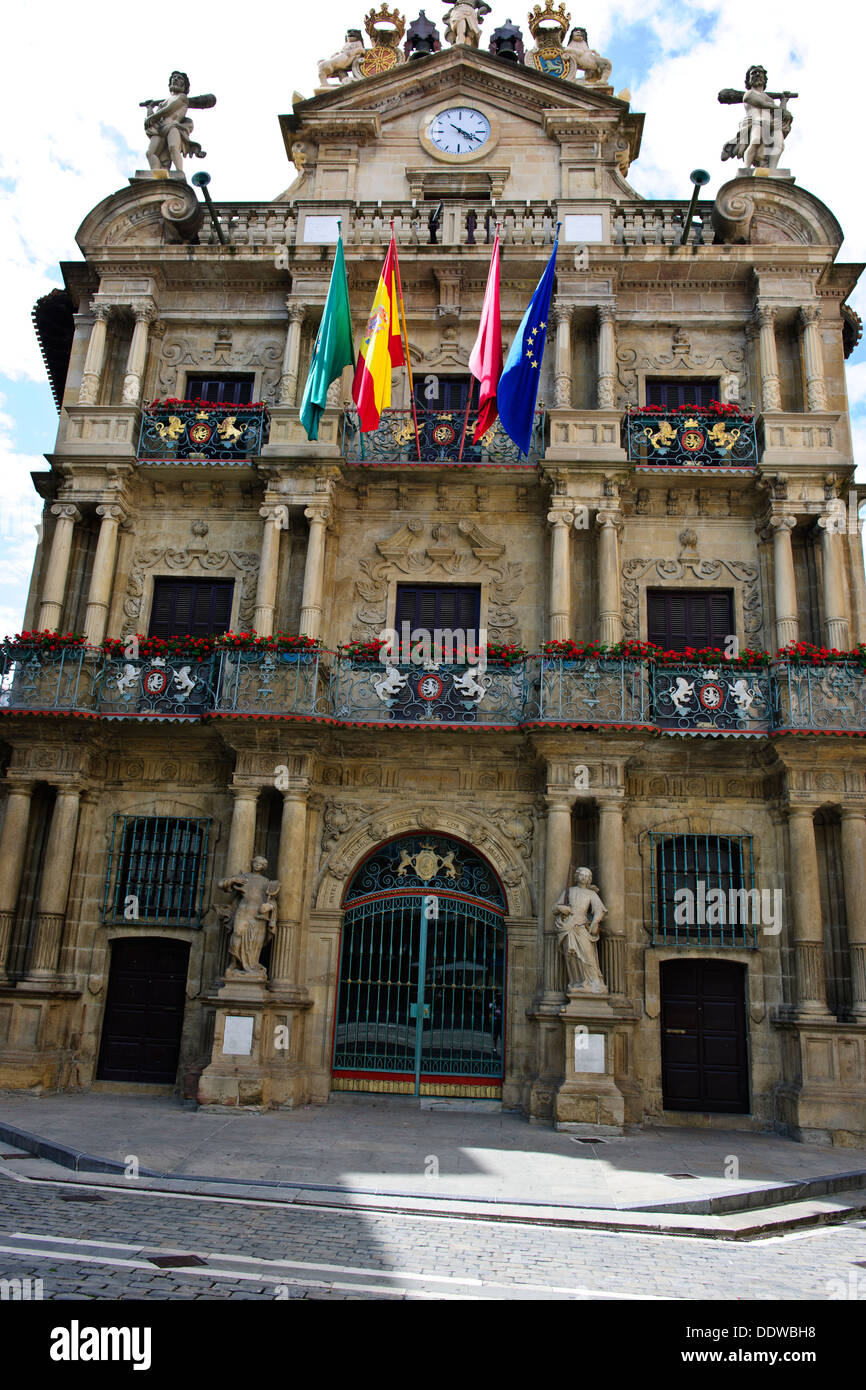 City Hall,Baroque Architecture nicely decorated with gargoyles,statues ...