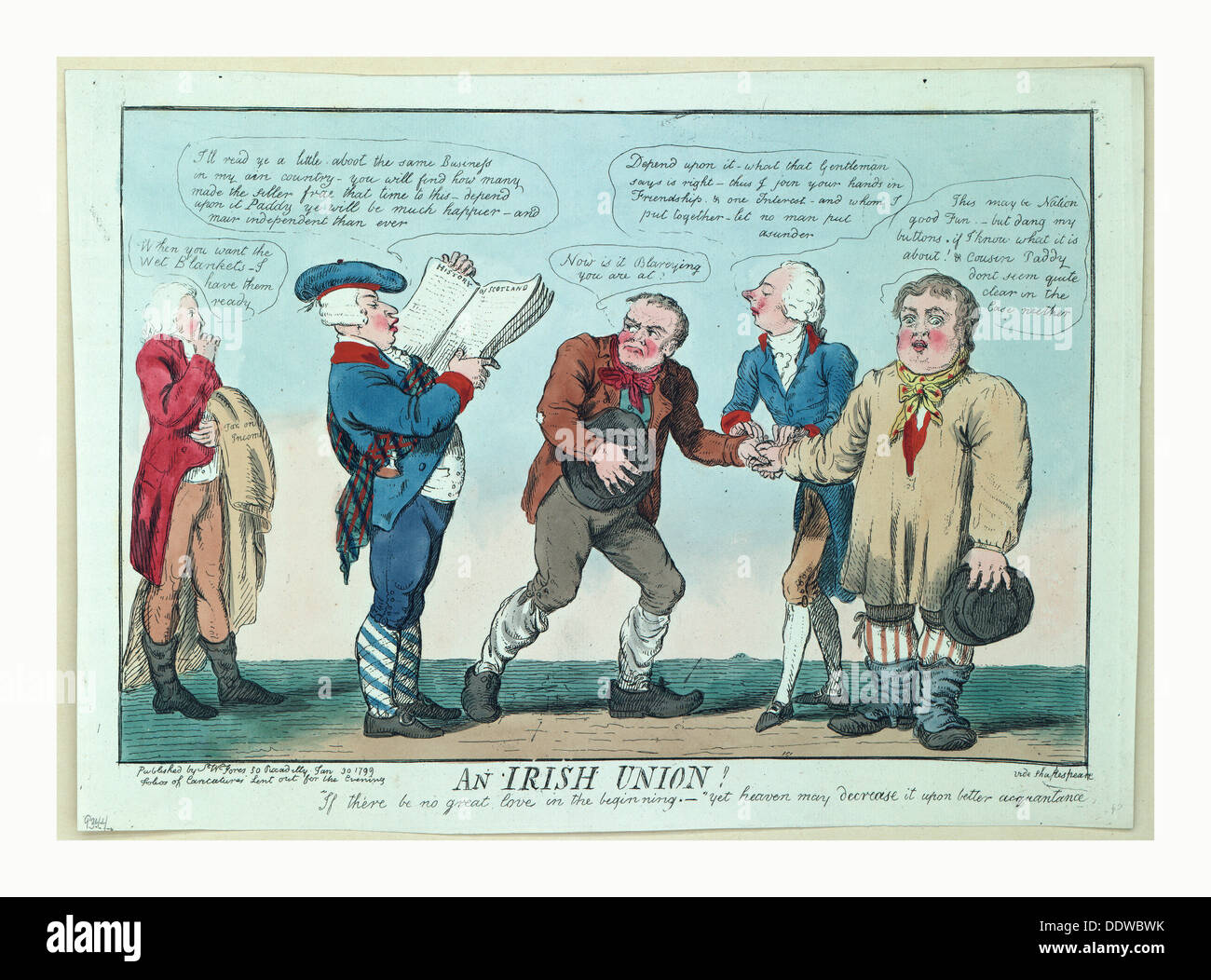An irish union cruikshank hi-res stock photography and images - Alamy