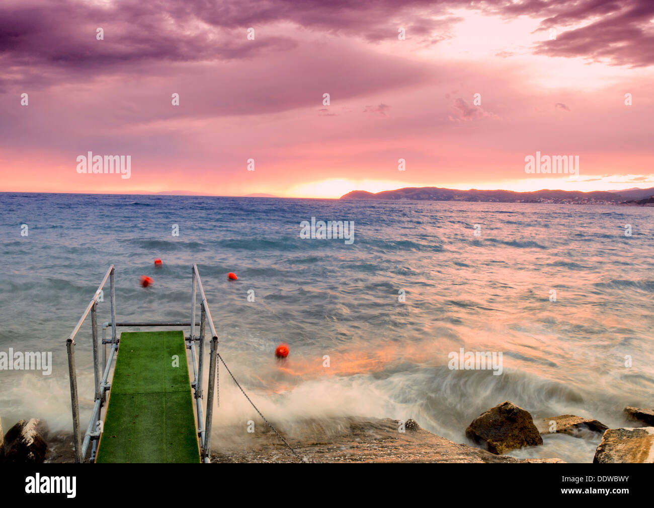 Long exposure image waves hi-res stock photography and images - Alamy