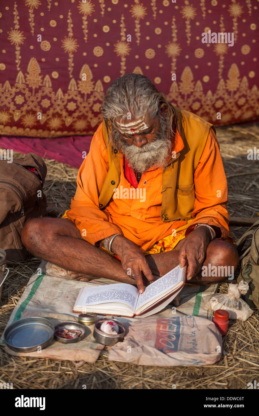 Sadhu meditation indian hi-res stock photography and images - Alamy
