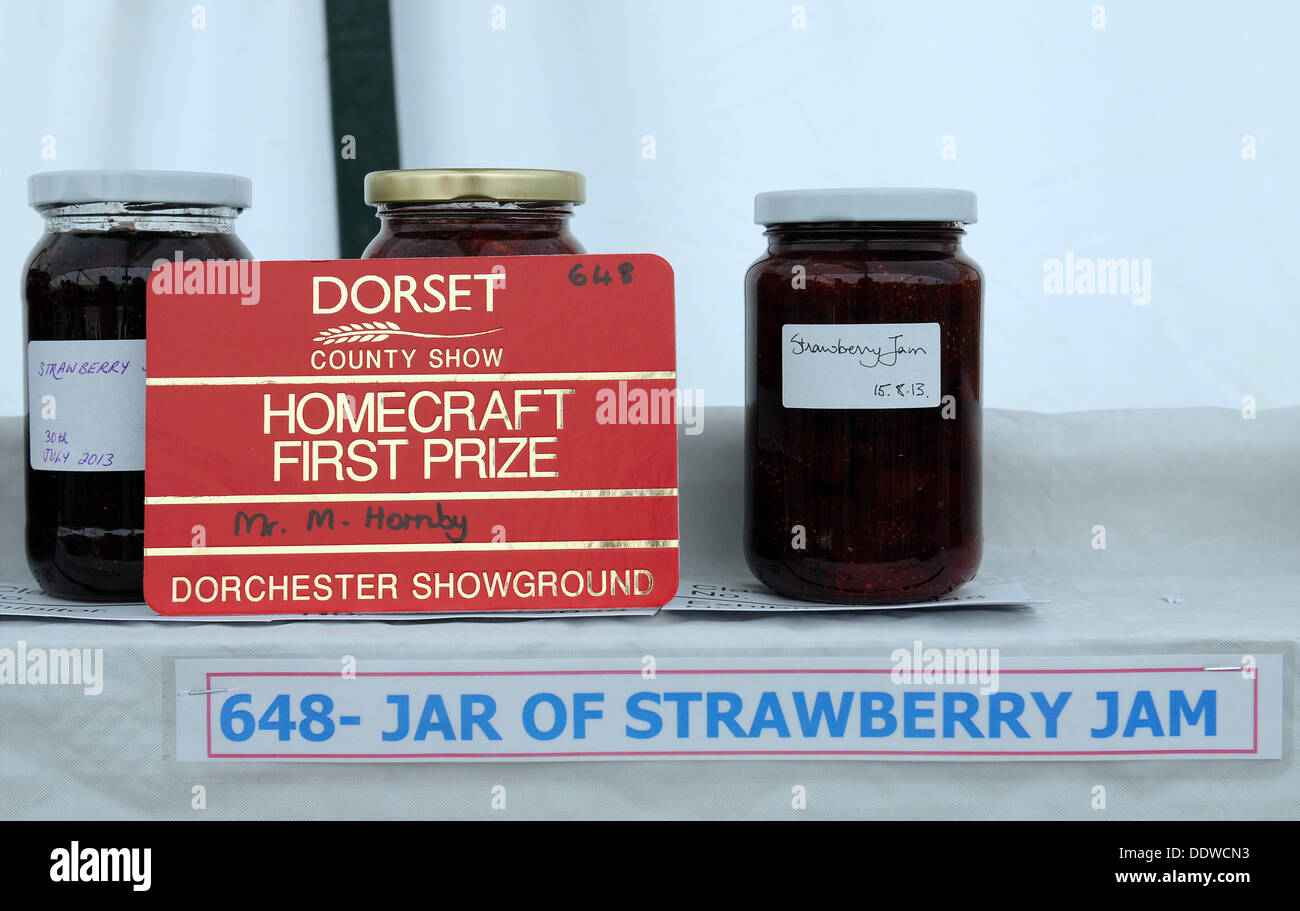 Dorset County Show, Britain, UK, homecraft jam display, 07th September ...