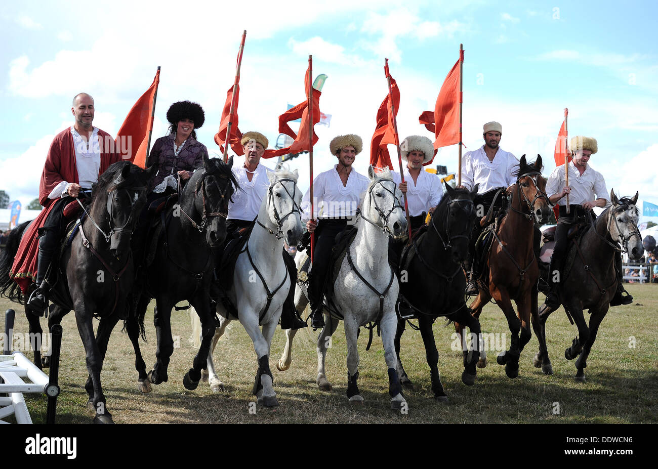 Dorset County Show, Britain, UK, The Devil's Horsemen Stunt Team, 07th ...