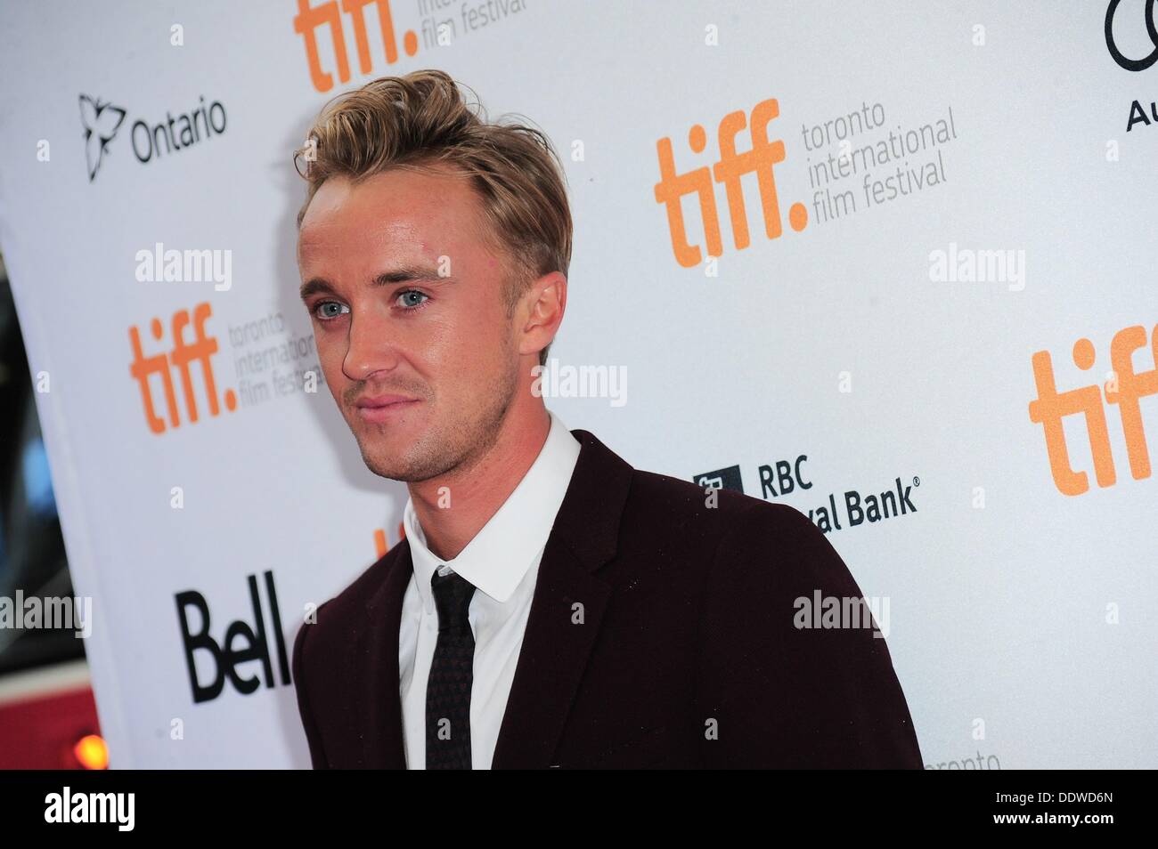 Toronto, ON. 7th Sep, 2013. Tom Felton at arrivals for THERESE Premiere ...