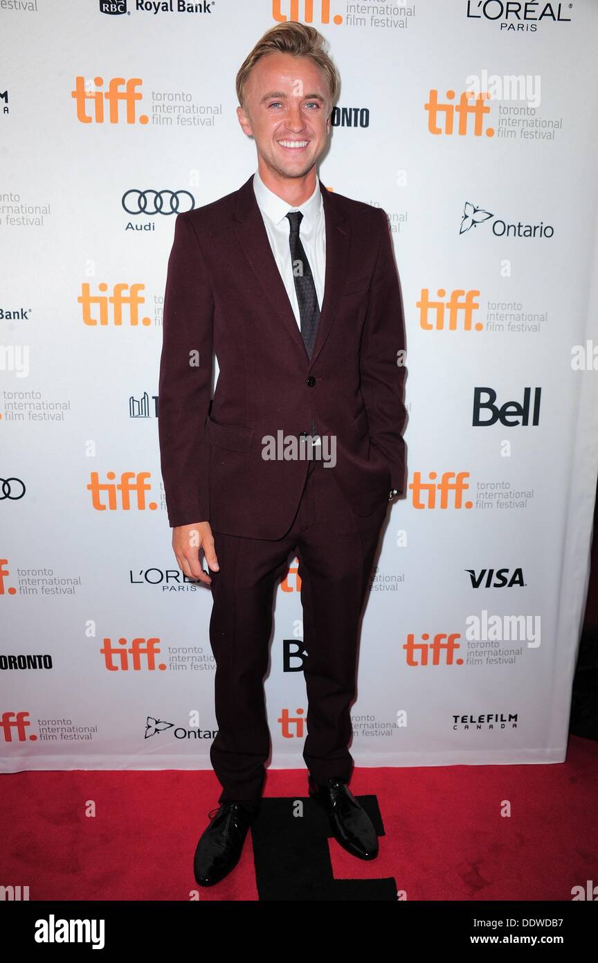 Toronto, ON. 7th Sep, 2013. Tom Felton at arrivals for THERESE Premiere ...