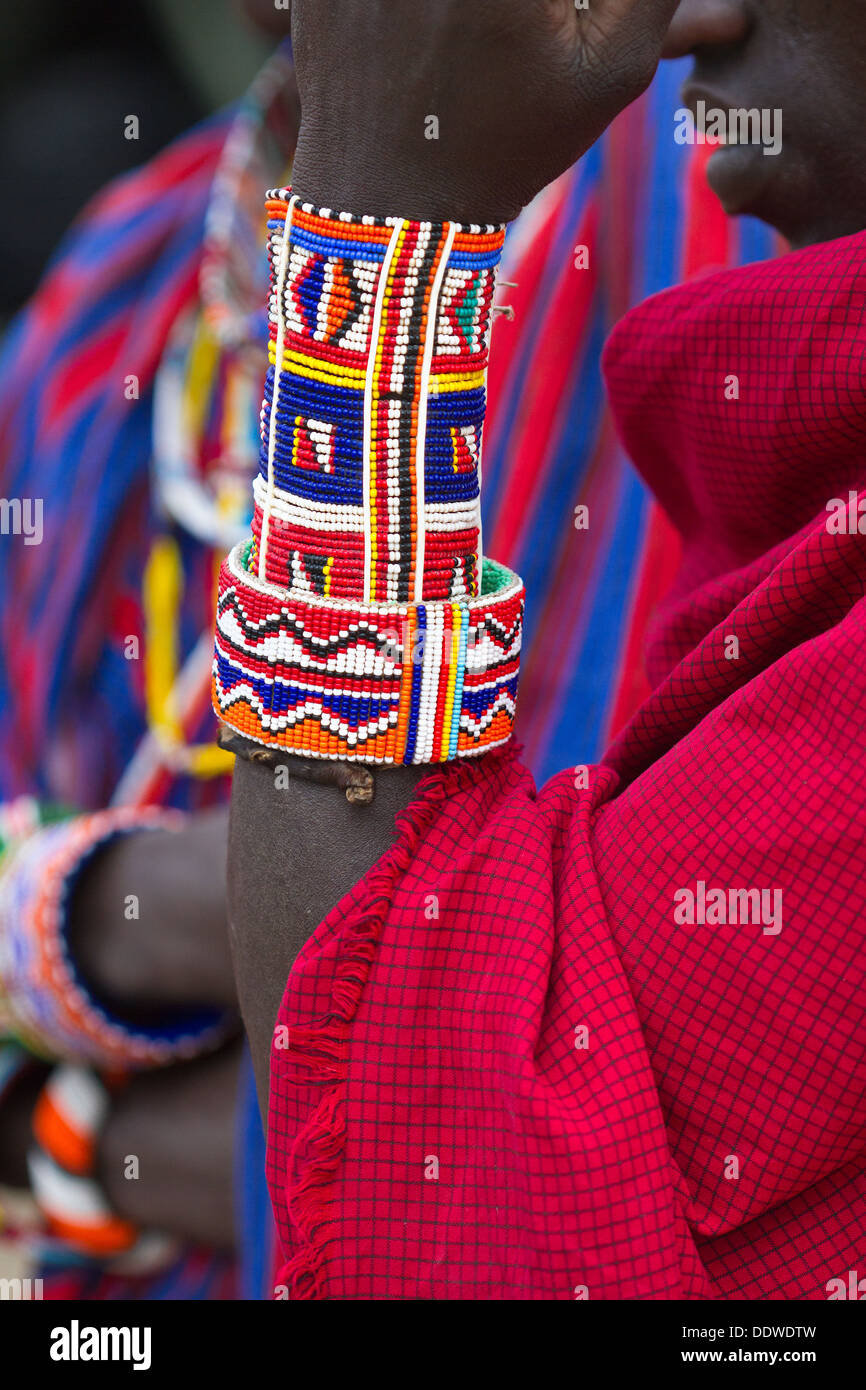 Maasai man wearing traditional jewellery hi-res stock photography and ...