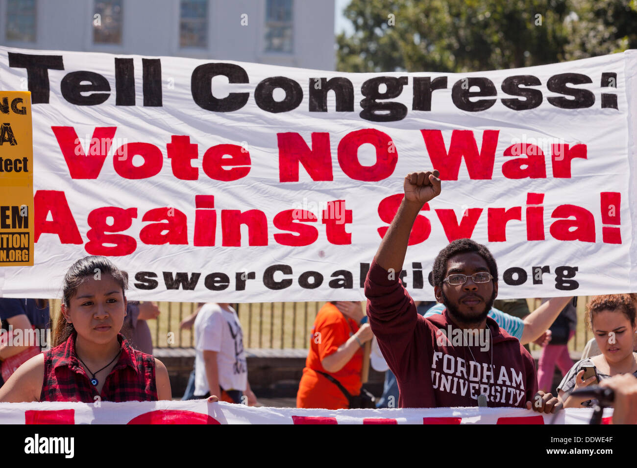 Syrian war opponents rally - Washington, DC USA Stock Photo - Alamy