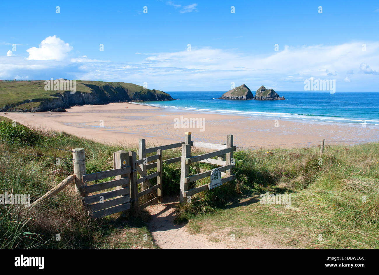 Holywell bay newquay cornwall hi-res stock photography and images - Alamy