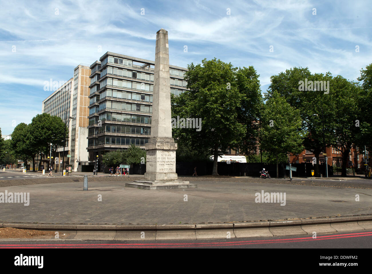 Obelisk at St George's Circus, Southwark, London, England, UK Stock ...