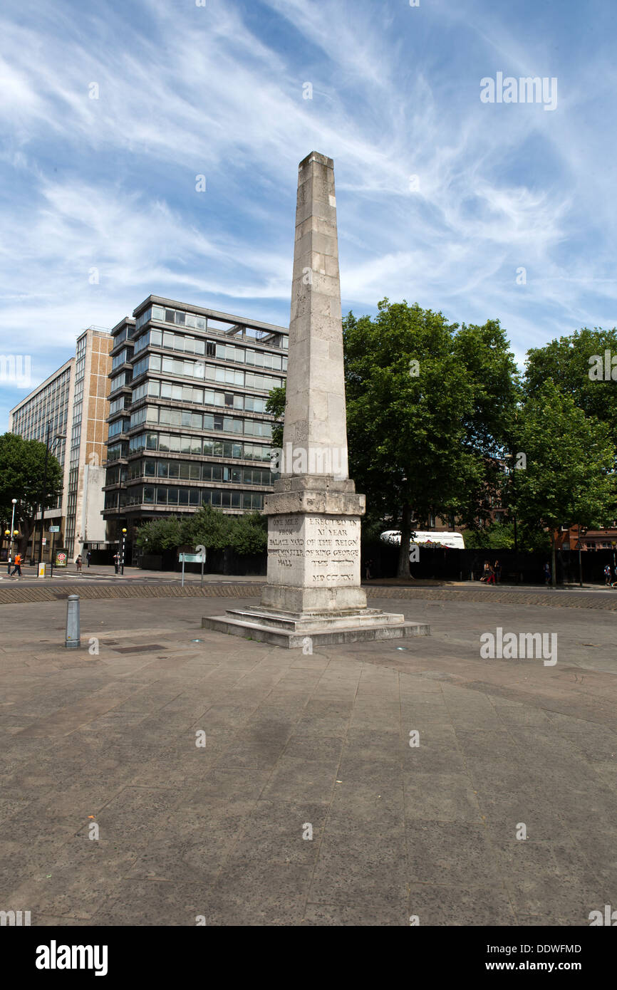 Obelisk at St George's Circus, Southwark, London, England, UK Stock ...
