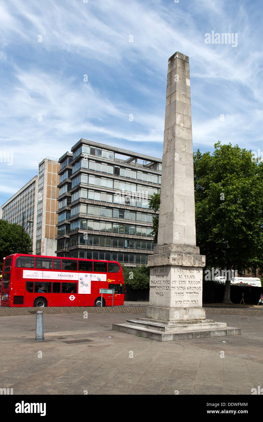 Obelisk at St George's Circus, Southwark, London, England, UK Stock ...