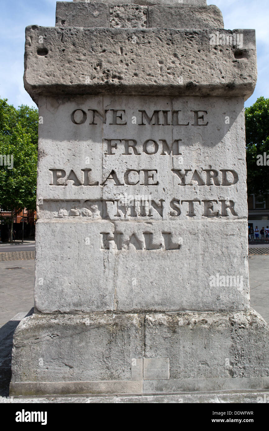 Obelisk at St George's Circus, Southwark, London, England, UK Stock ...