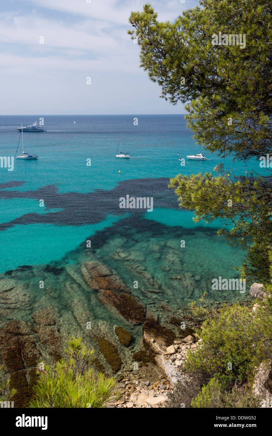 El Portet beach and coast in Moraira Stock Photo - Alamy