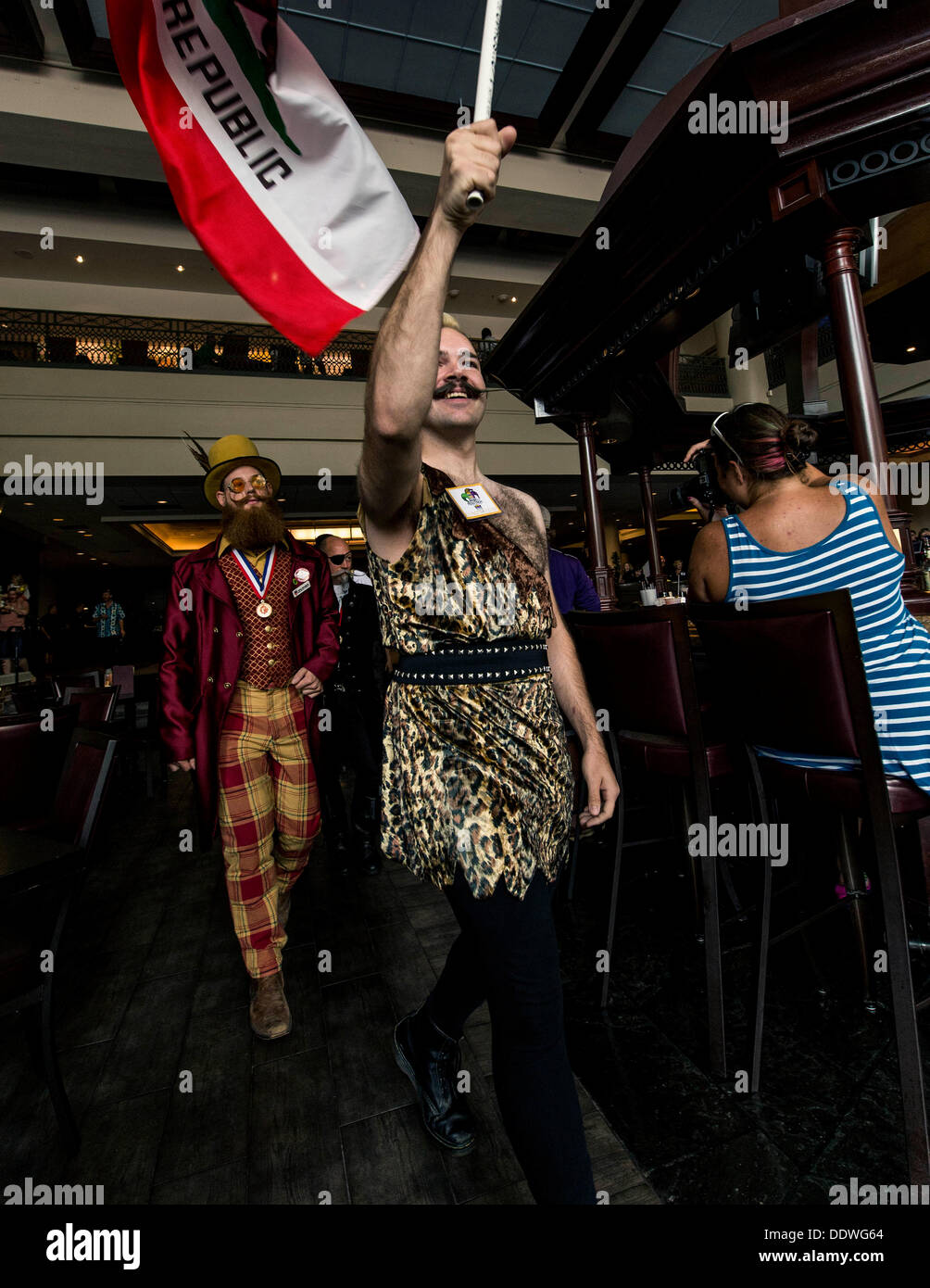 New Orleans, Louisiana, USA. 07th Sep, 2013. The California flag is ...