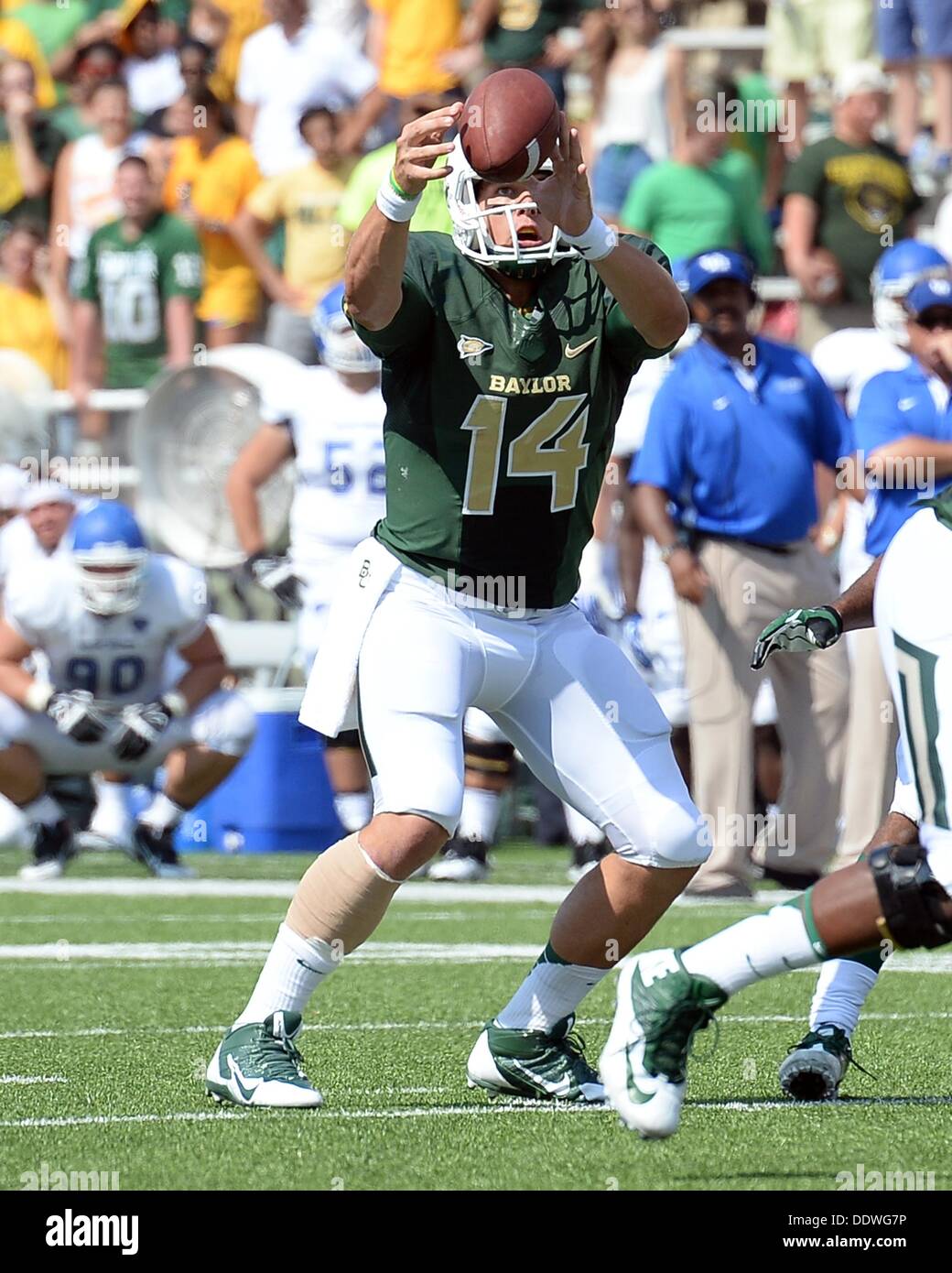 Sept 7, 2013. QB Bryce Petty #14 of the Baylor Bears in action vs the ...