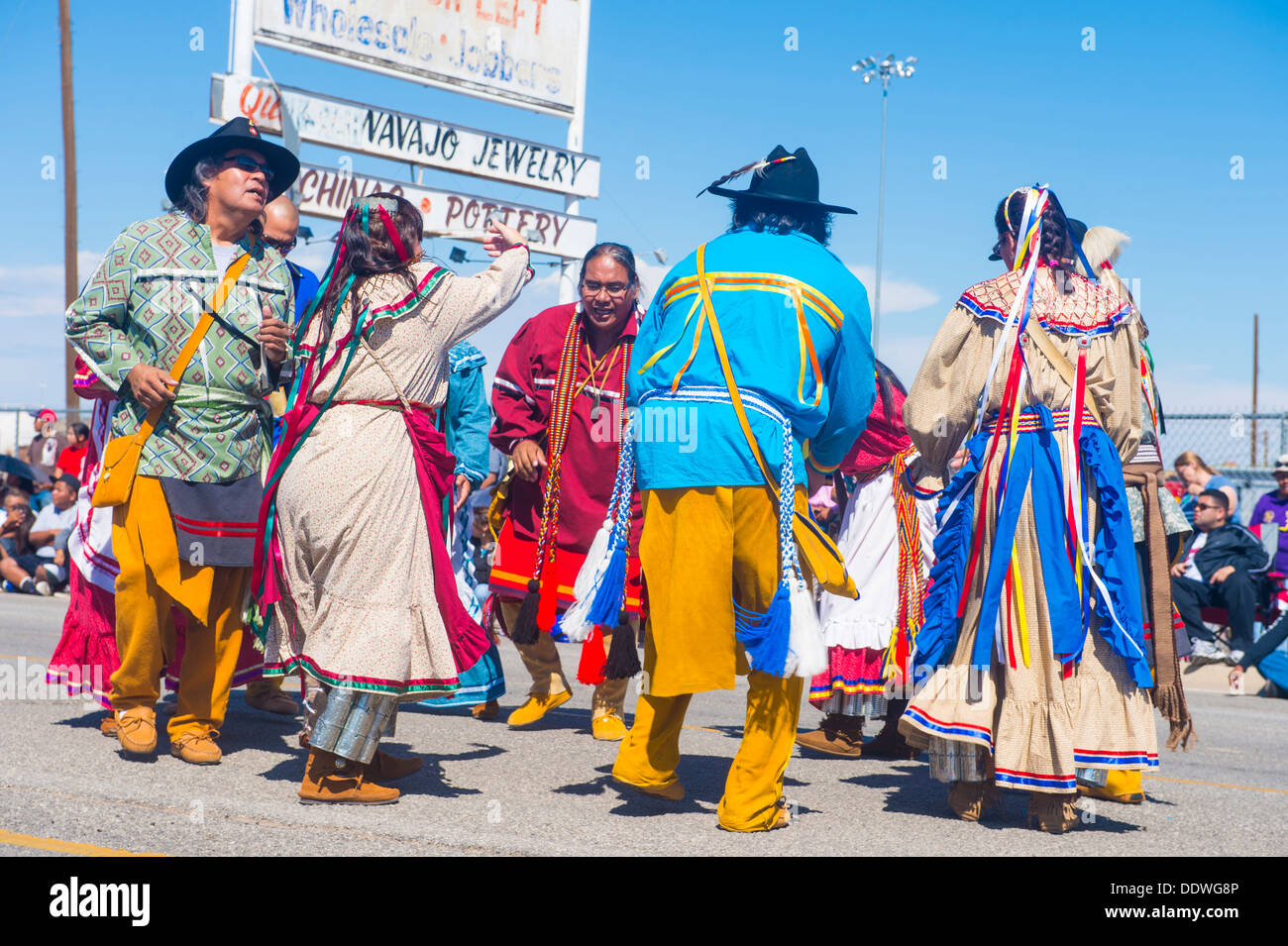Native Americans with traditional costume participates at the 92 annual ...