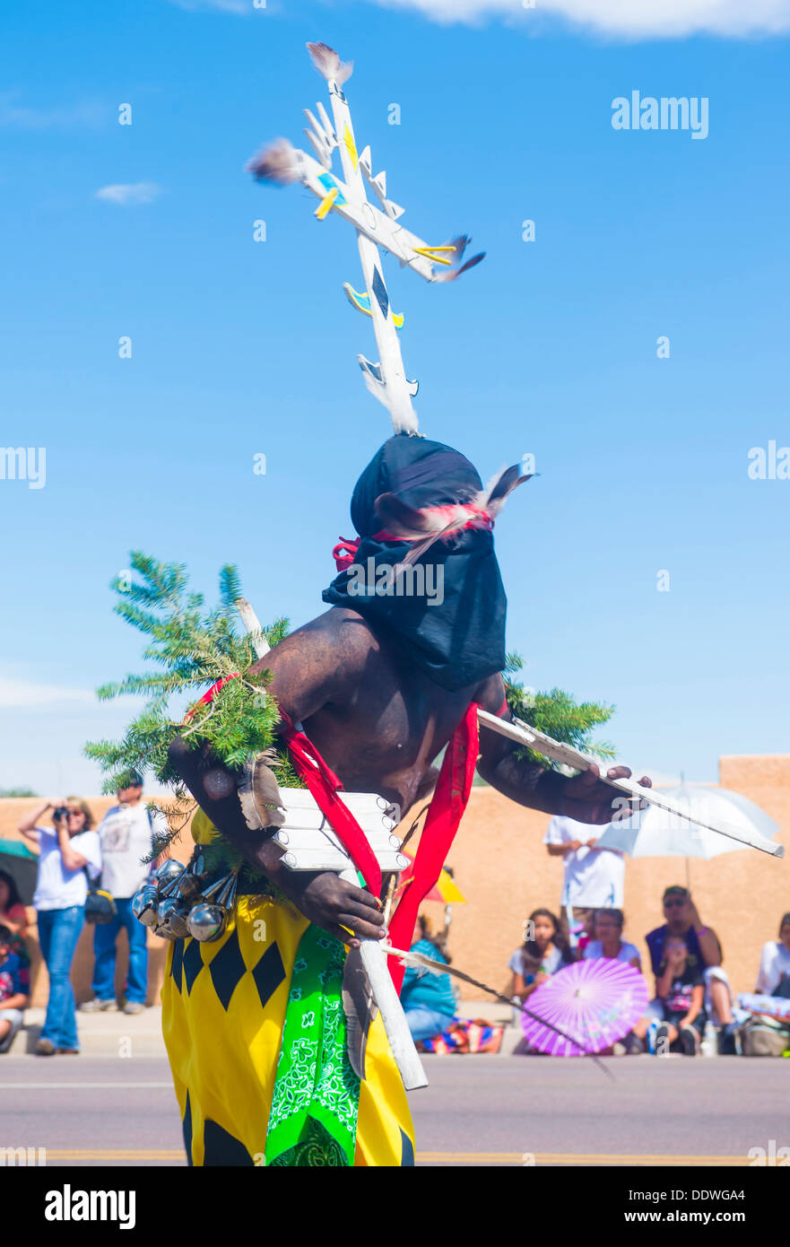 Apache dancer with traditional costume participates at the 92 annual ...