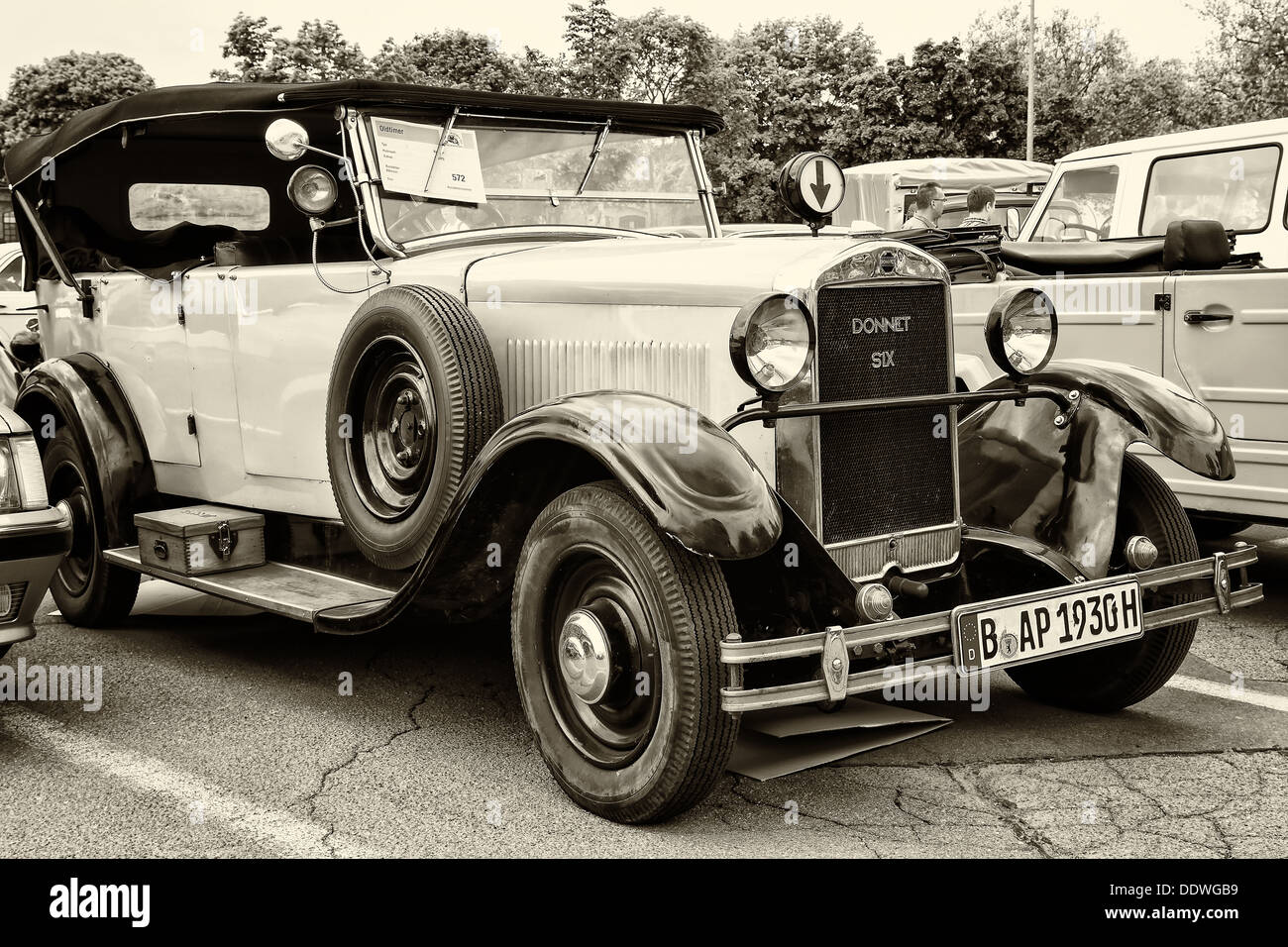 BERLIN - MAY 11: Retro car Donnet Six (sepia), 26th Oldtimer-Tage ...