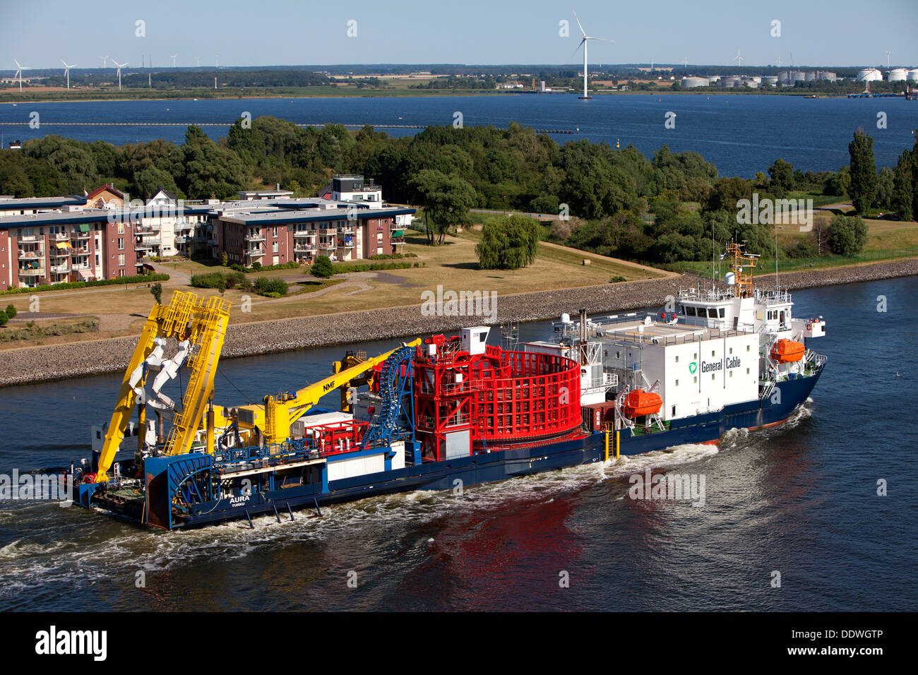 Aura Turku ship Warnemunde a seaside resort in the district of Rostock ...
