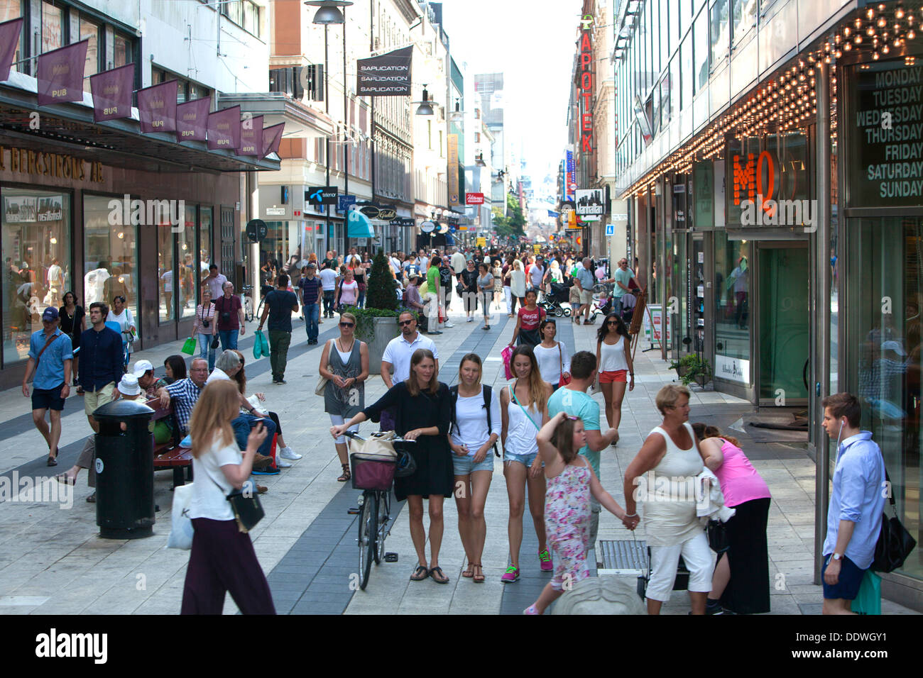 Shopping in Stockholm, Sweden Stock Photo - Alamy