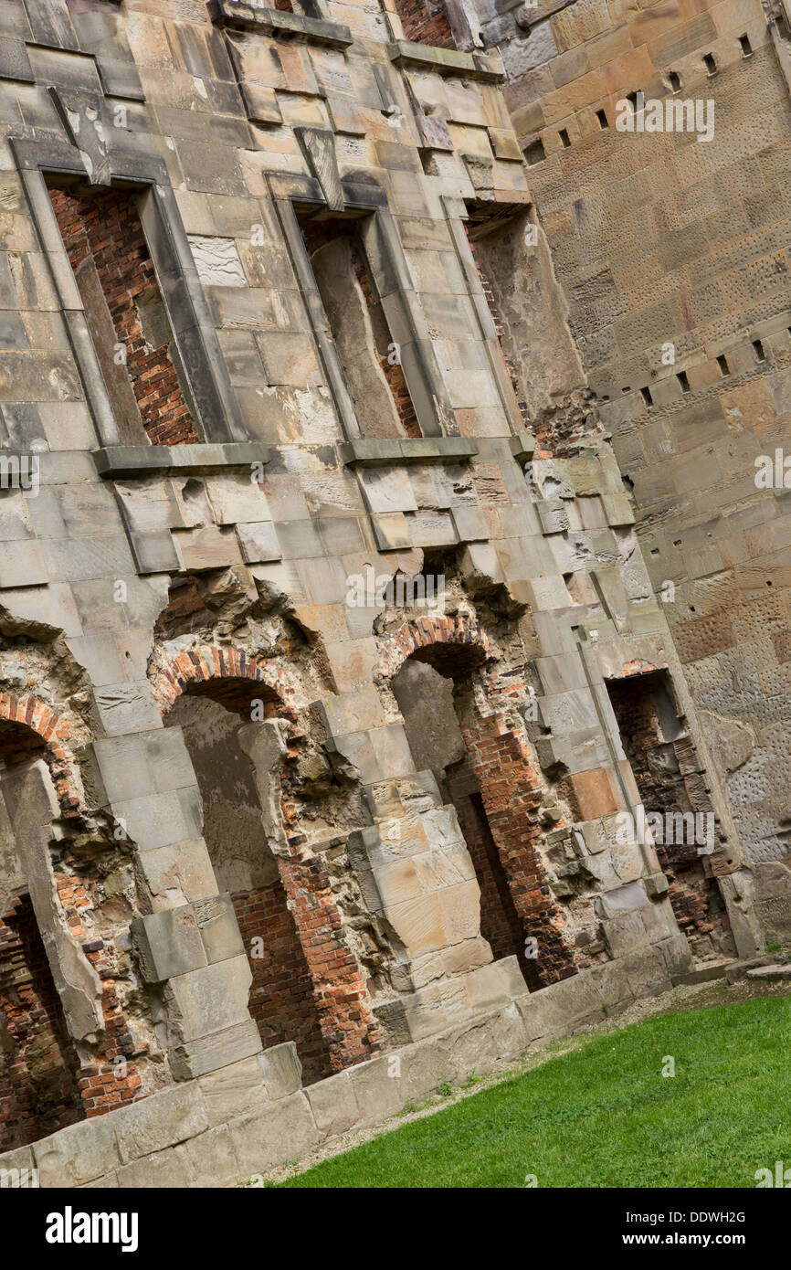 The ruins of Sutton Scarsdale Hall Georgian mansion in Derbyshire Stock ...