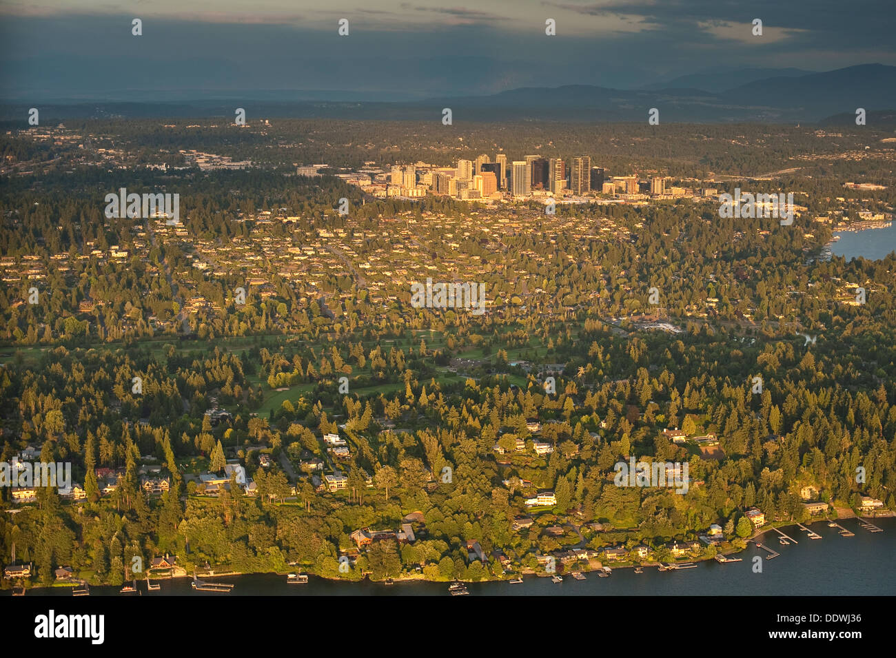Aerial view of bellevue hi-res stock photography and images - Alamy