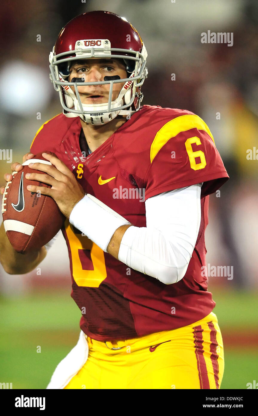 September 7, 2013 Los Angeles, CA.USC Trojans quarterback Cody Kessler ...