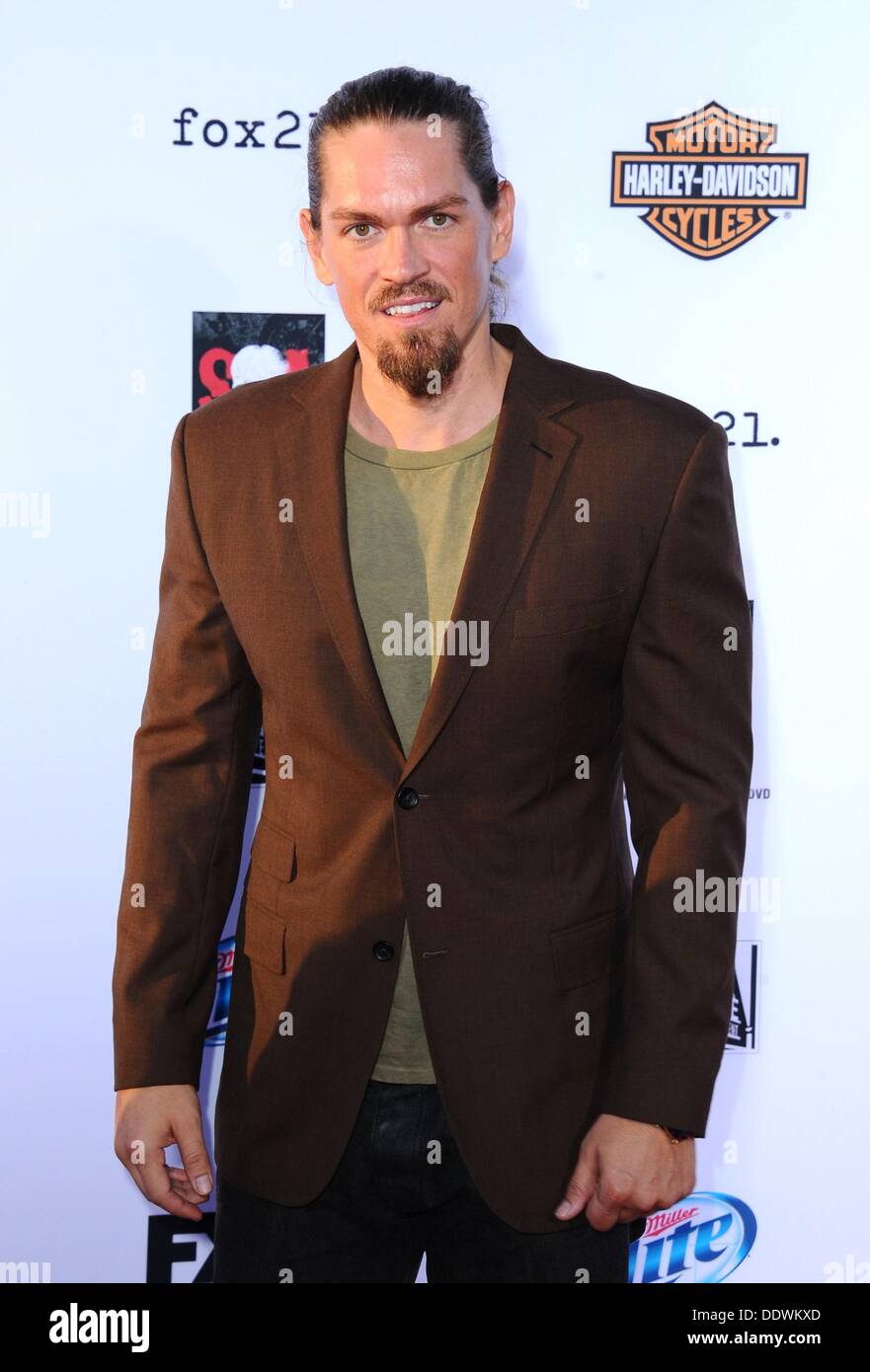 Los Angeles, CA. 7th Sep, 2013. Steve Howey at arrivals for SONS OF ...