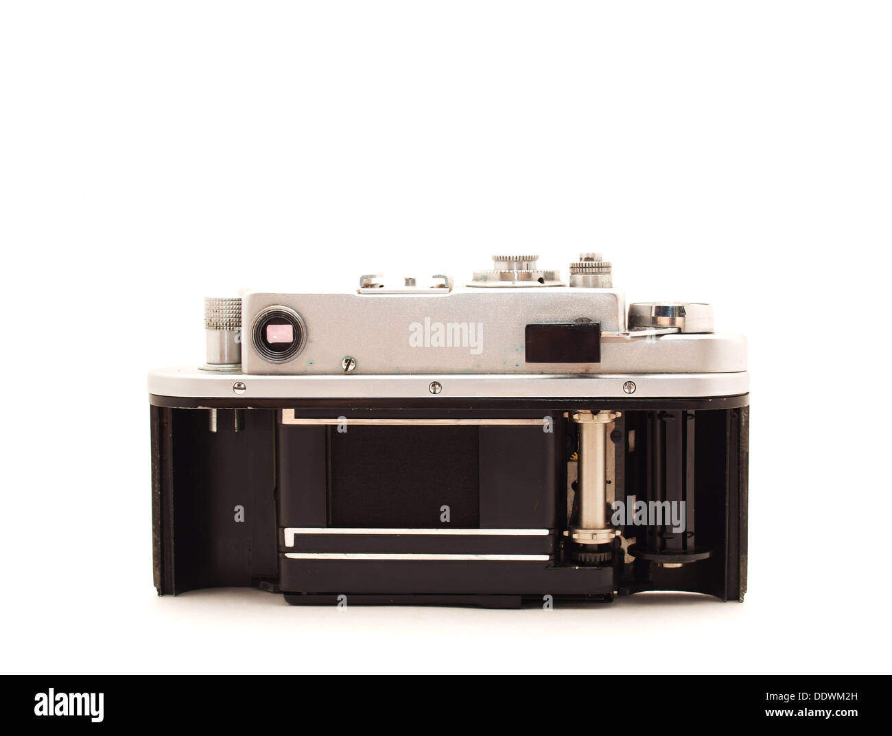 The disassembled camera on a white background Stock Photo - Alamy