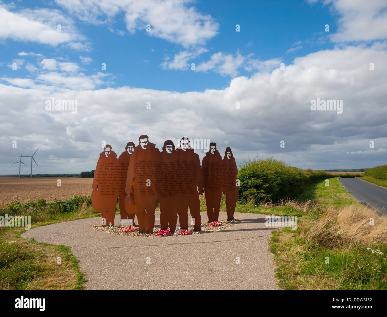 Memorial to the dead aircrew from 158 squadron which flew Halifax ...