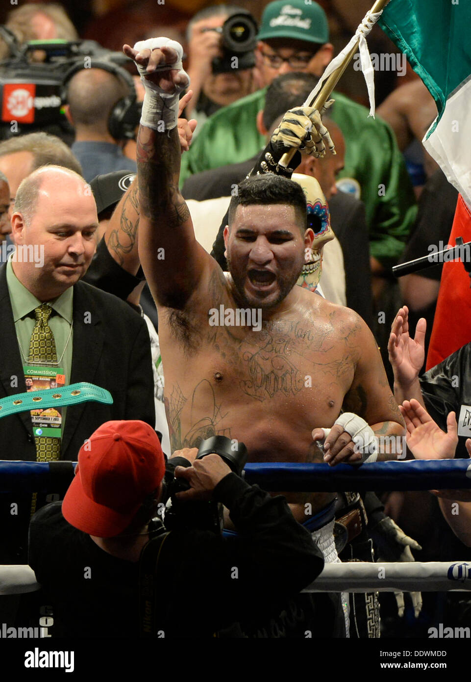 Indio California, USA. 7th Sep, 2013. Heavy weight boxer Chris Arreola ...