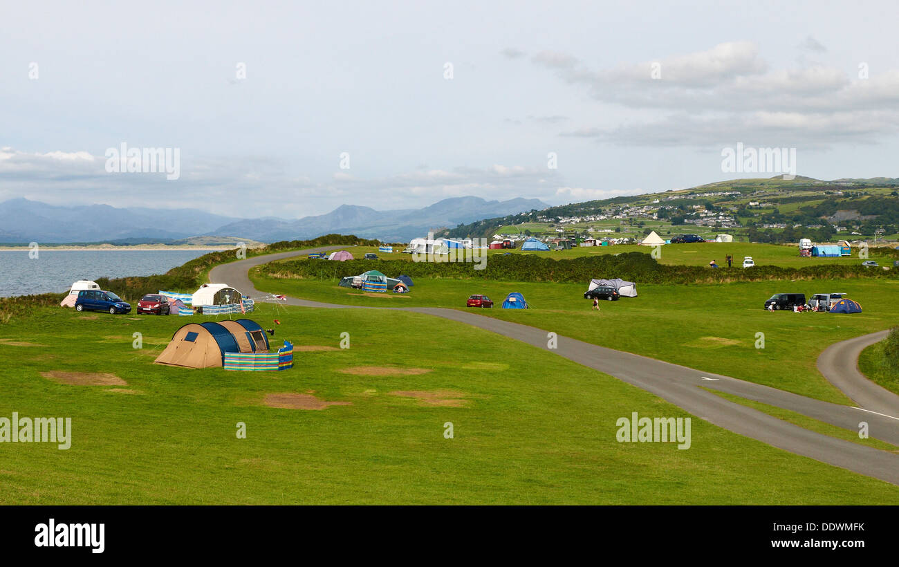 Shell Island campsite North Wales UK Stock Photo - Alamy