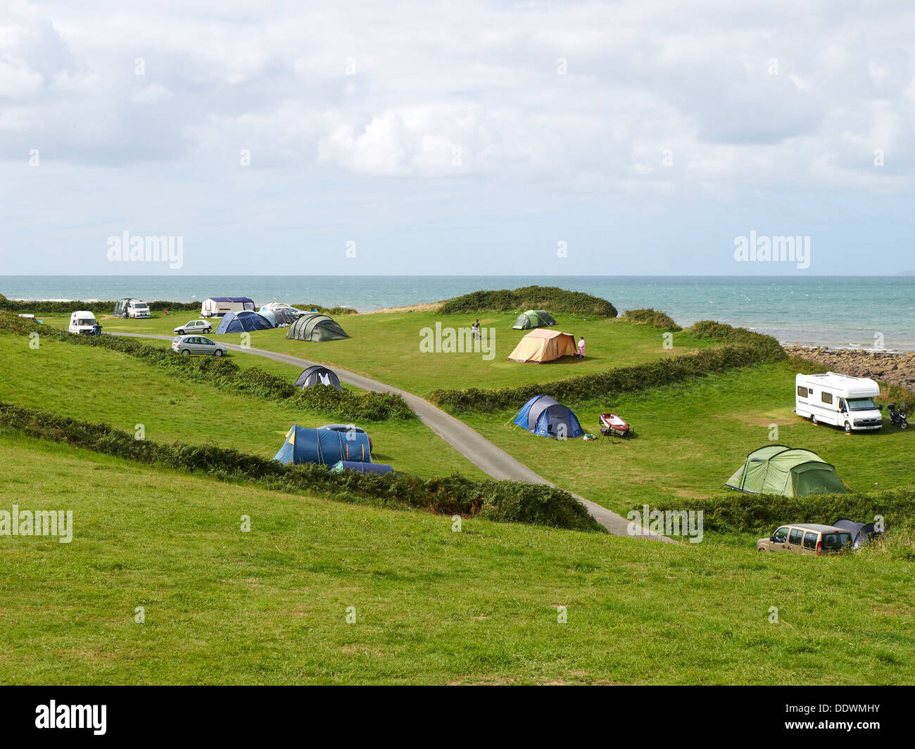 Shell Island campsite North Wales UK Stock Photo - Alamy