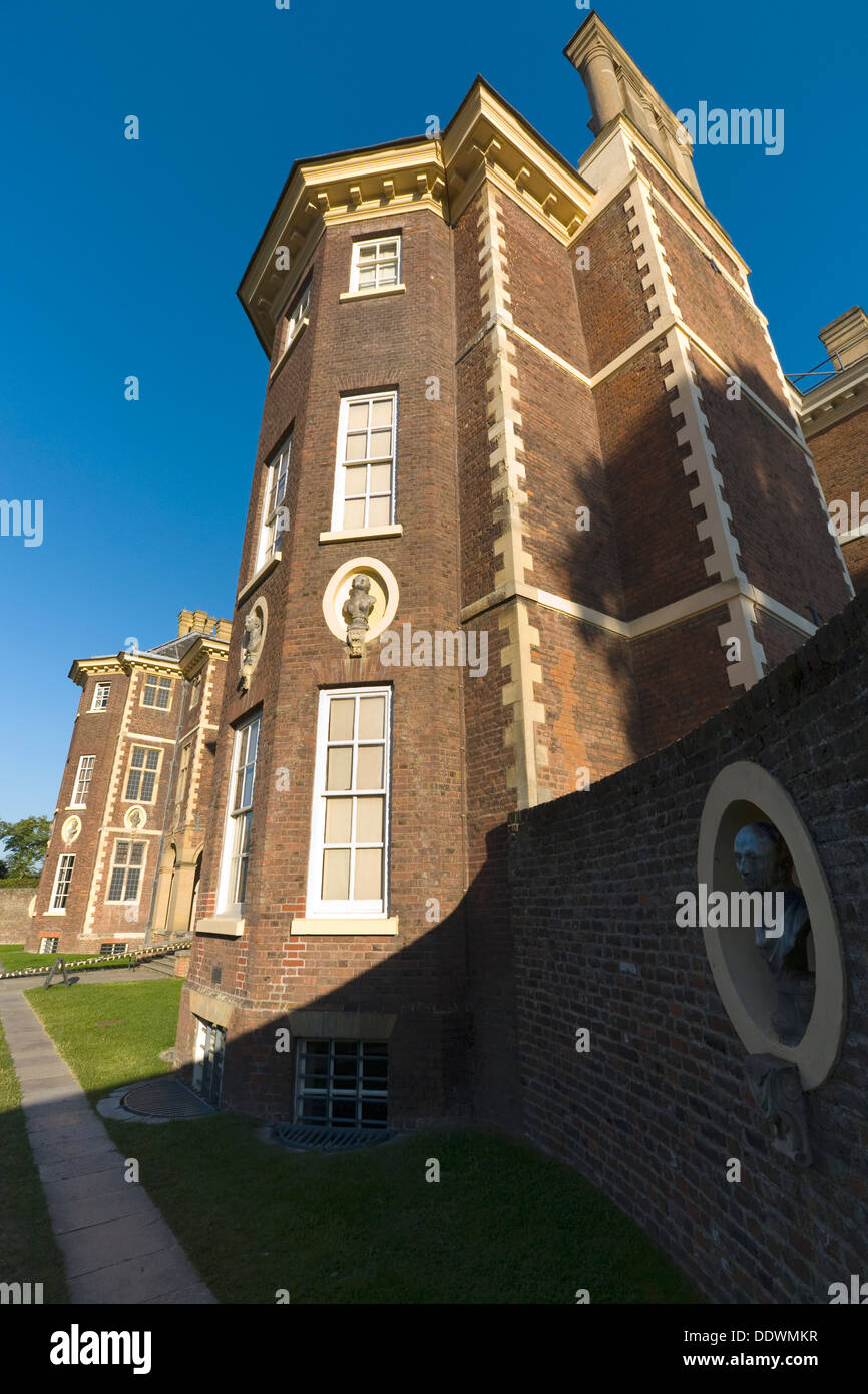 Side view of the front facade of Ham House. Surrey. UK Stock Photo - Alamy