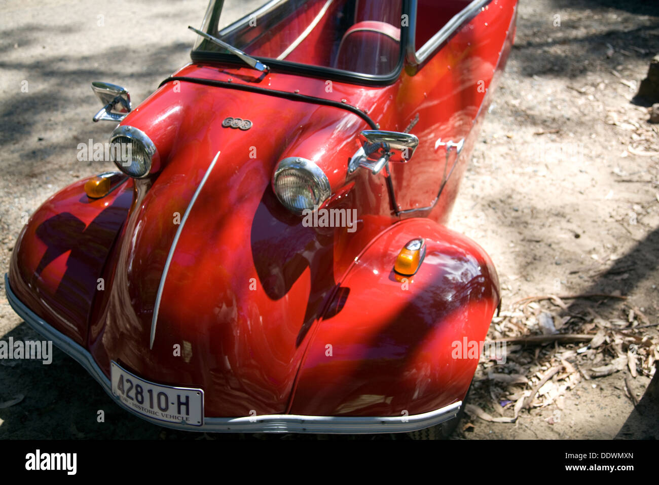 Red Messerschmitt kr200 classic three wheel car in Sydney, this german ...