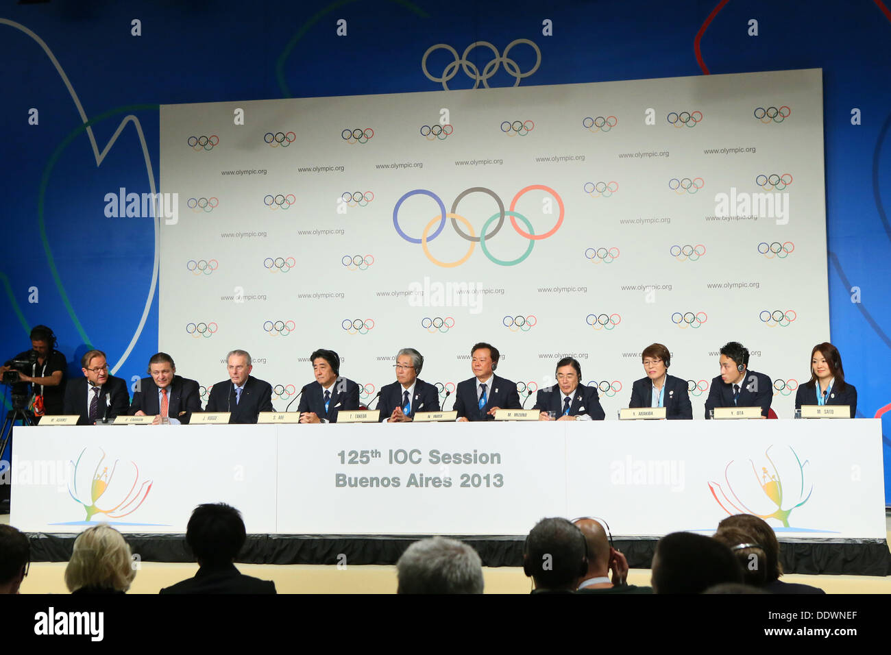 SEPTEMBER 7, 2013 : A press conference after Tokyo was announced as the ...
